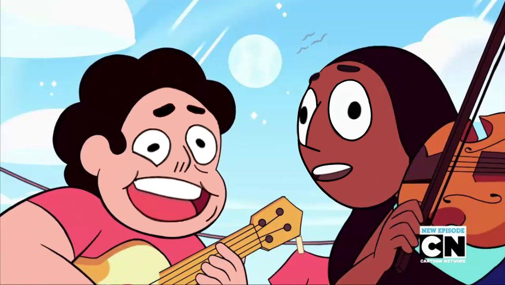 Steven and Connie sharing a music jam but with cursed facial expressions | Scrolller