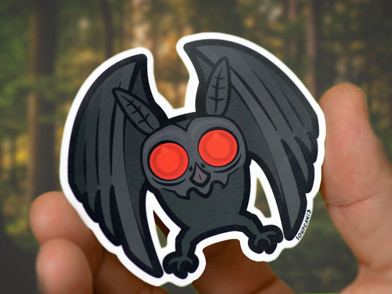 Sticker of my favorite cryptid Mothman | Scrolller