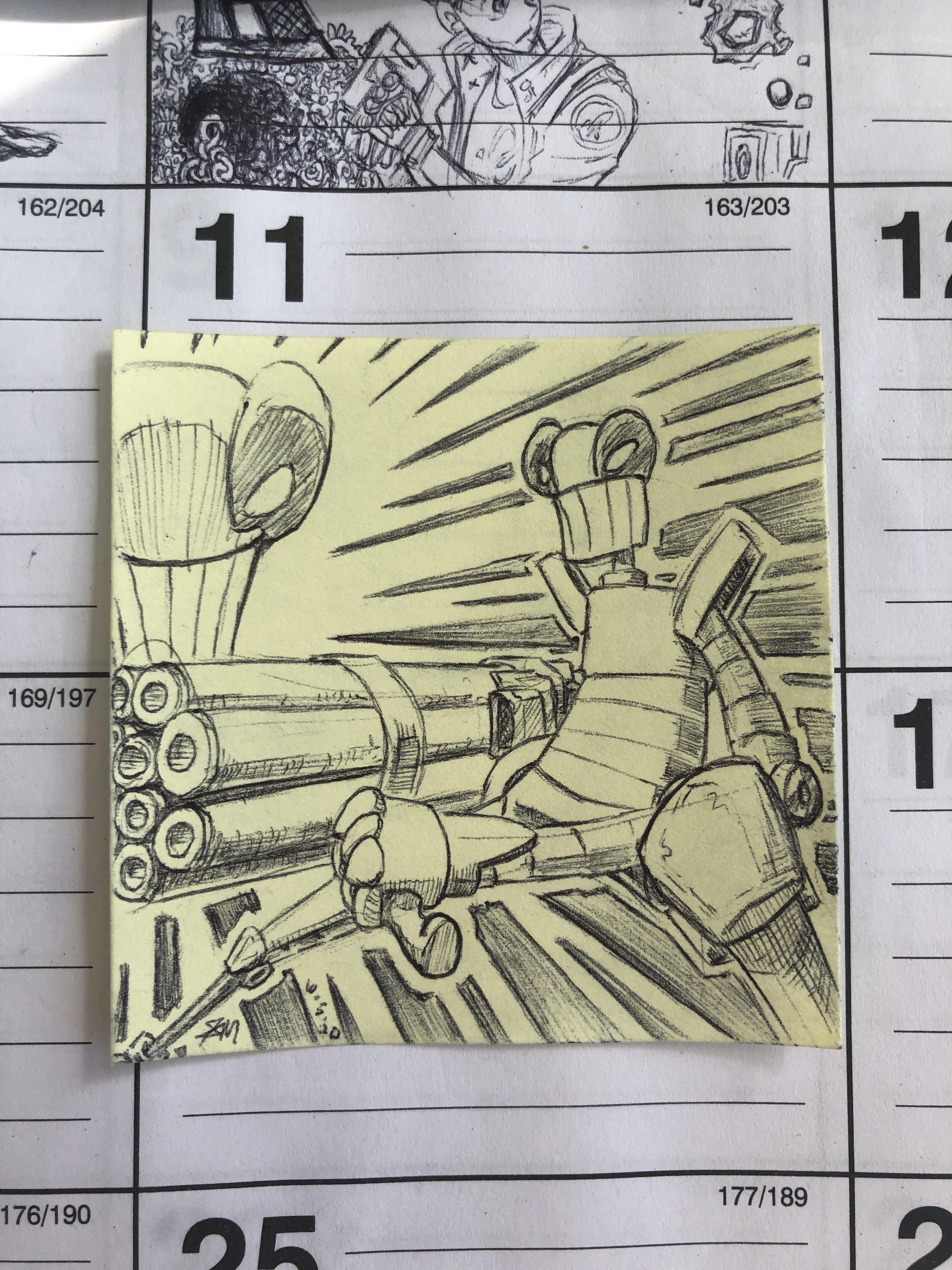 Sticky Note Doodle 38 Scrolller