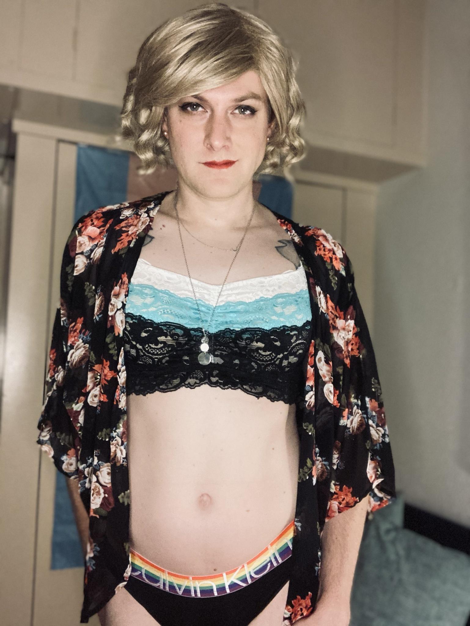 Still practicing photo lighting, in my pride undies of course ;) | Scrolller