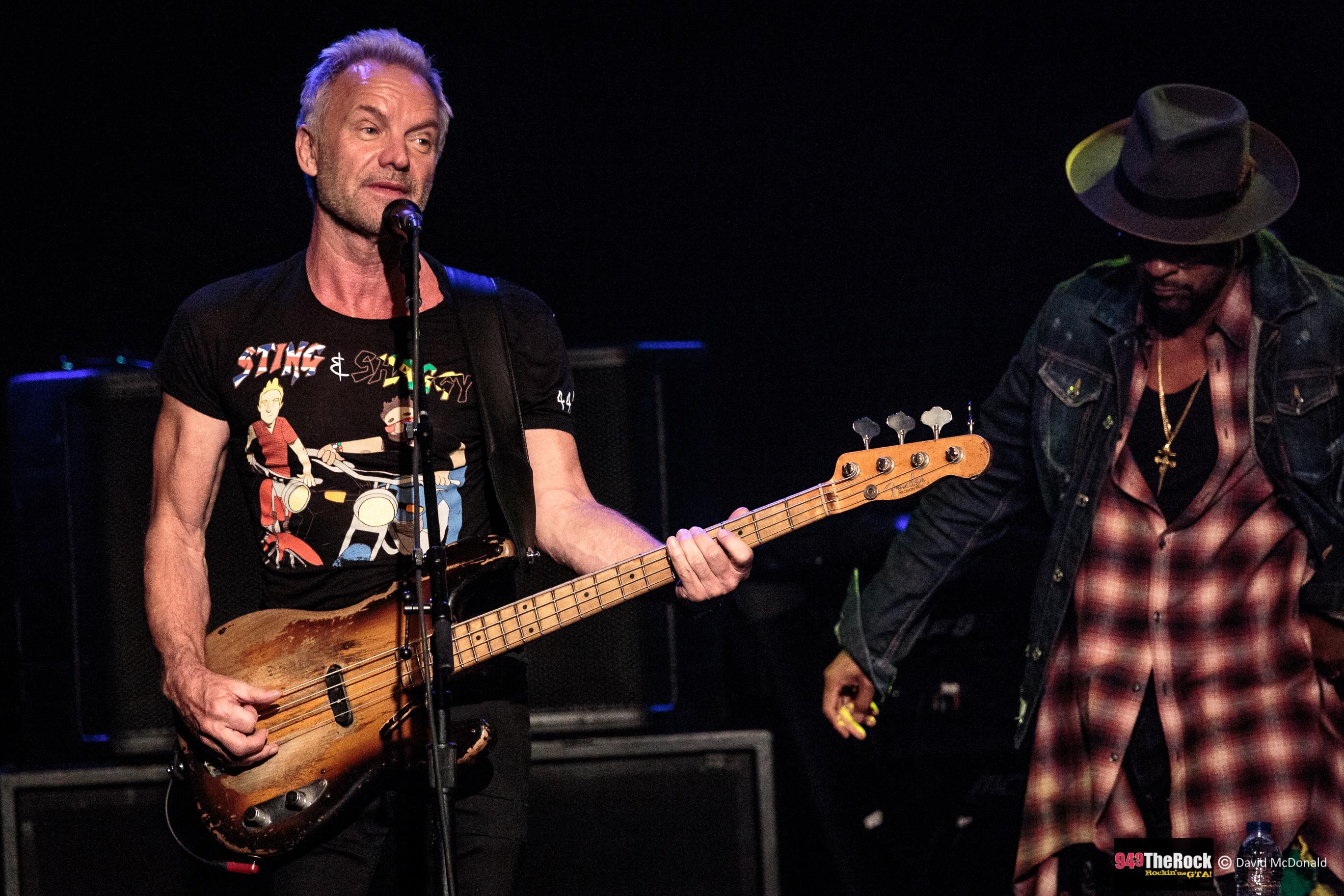 Sting playing with Shaggy in Toronto last year. | Scrolller