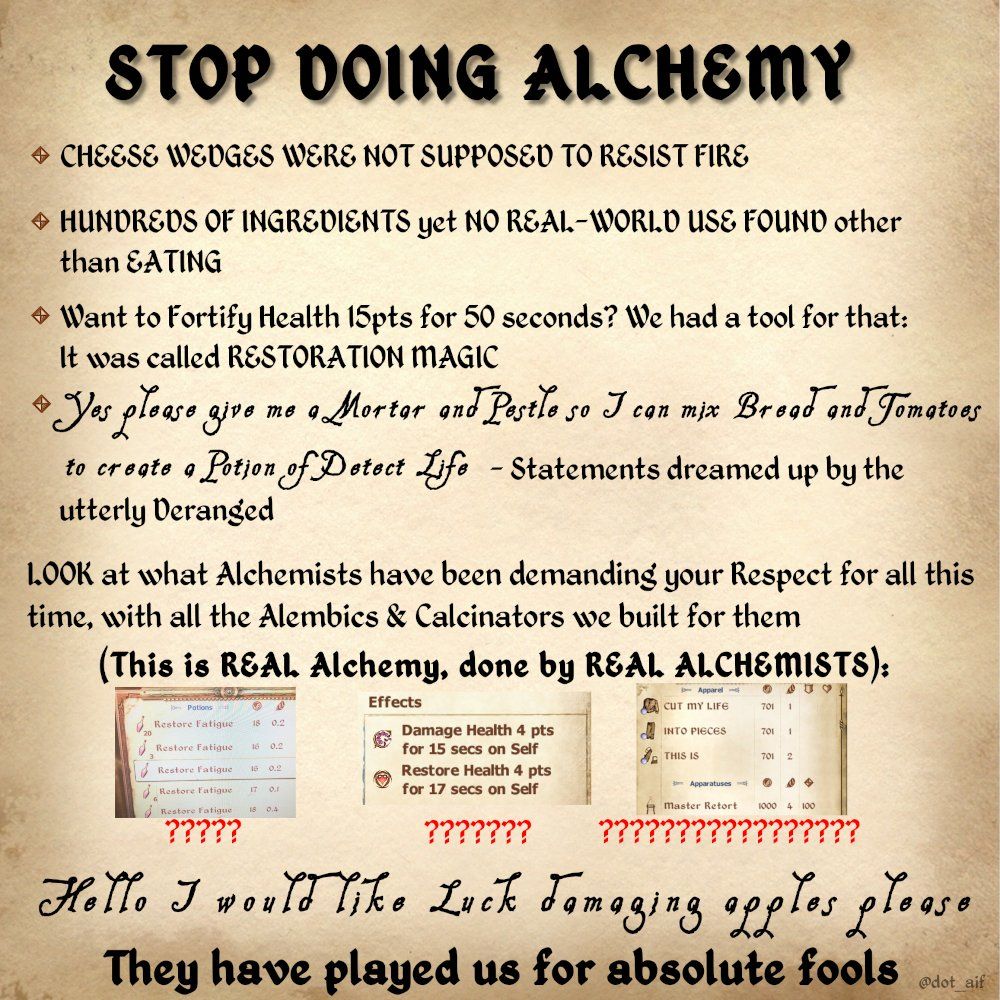 STOP DOING ALCHEMY | Scrolller