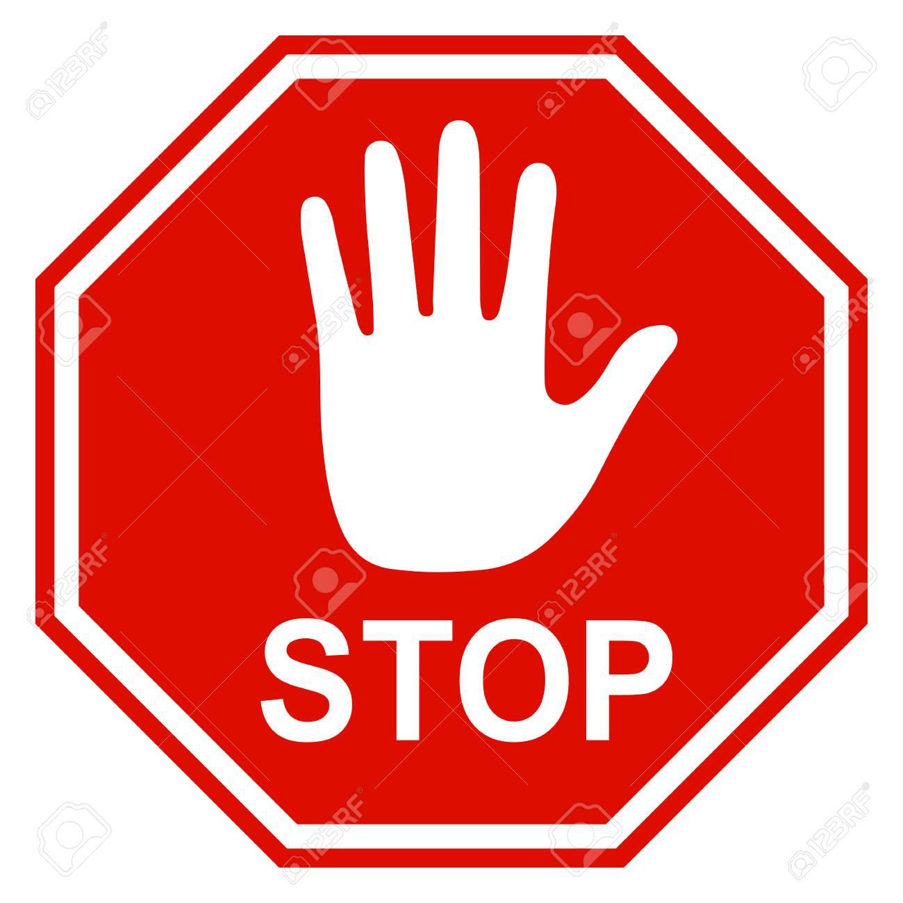 stop_hand_sign stock image | Scrolller