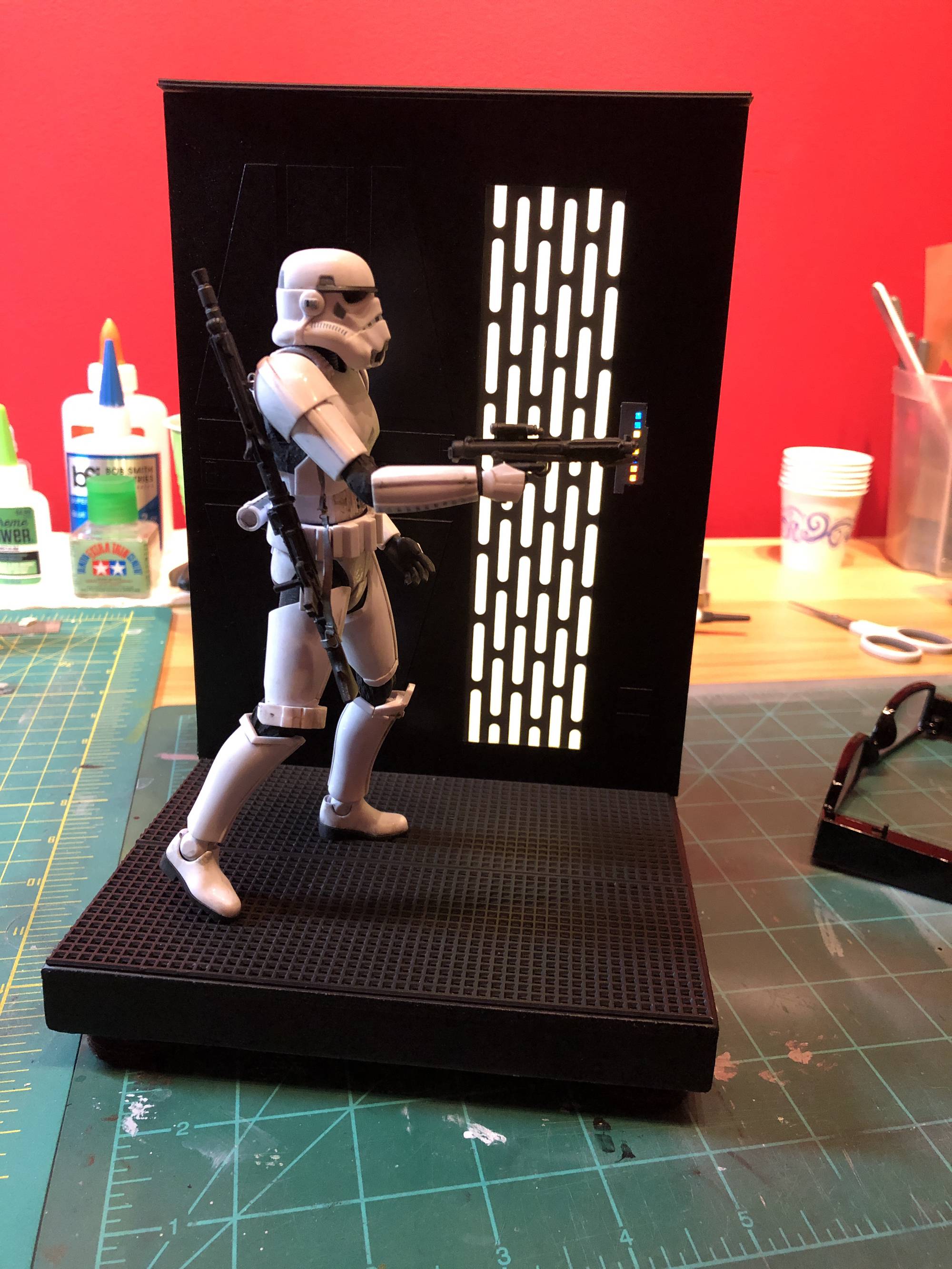 Stormtrooper and custom Death Star corridor | Scrolller