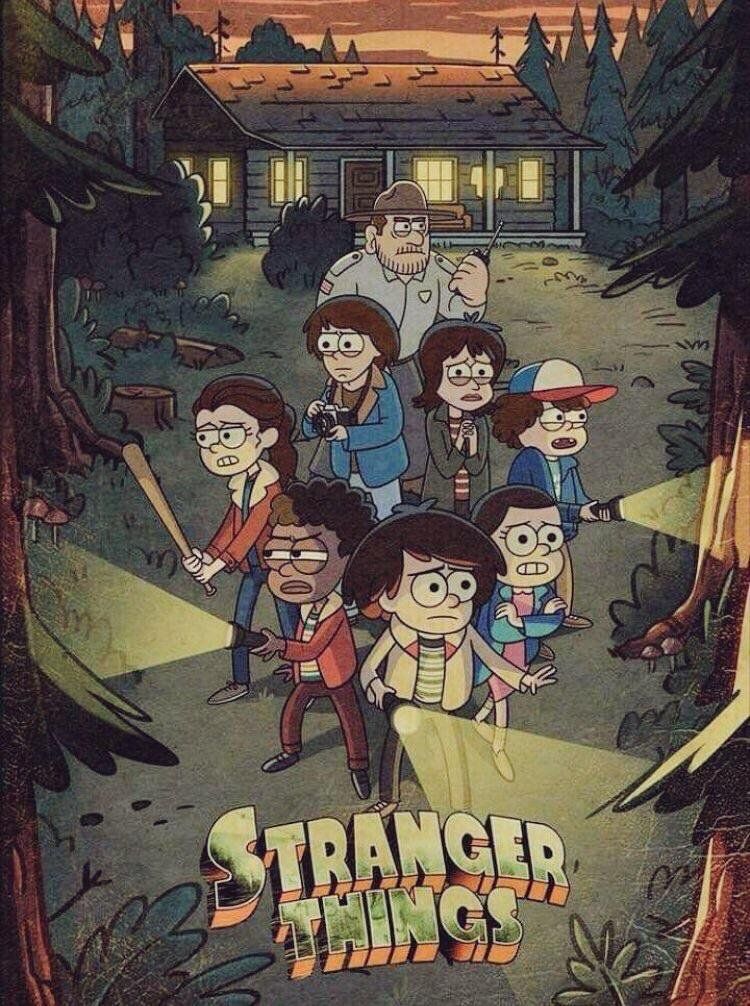 Stranger things, gravity falls style | Scrolller