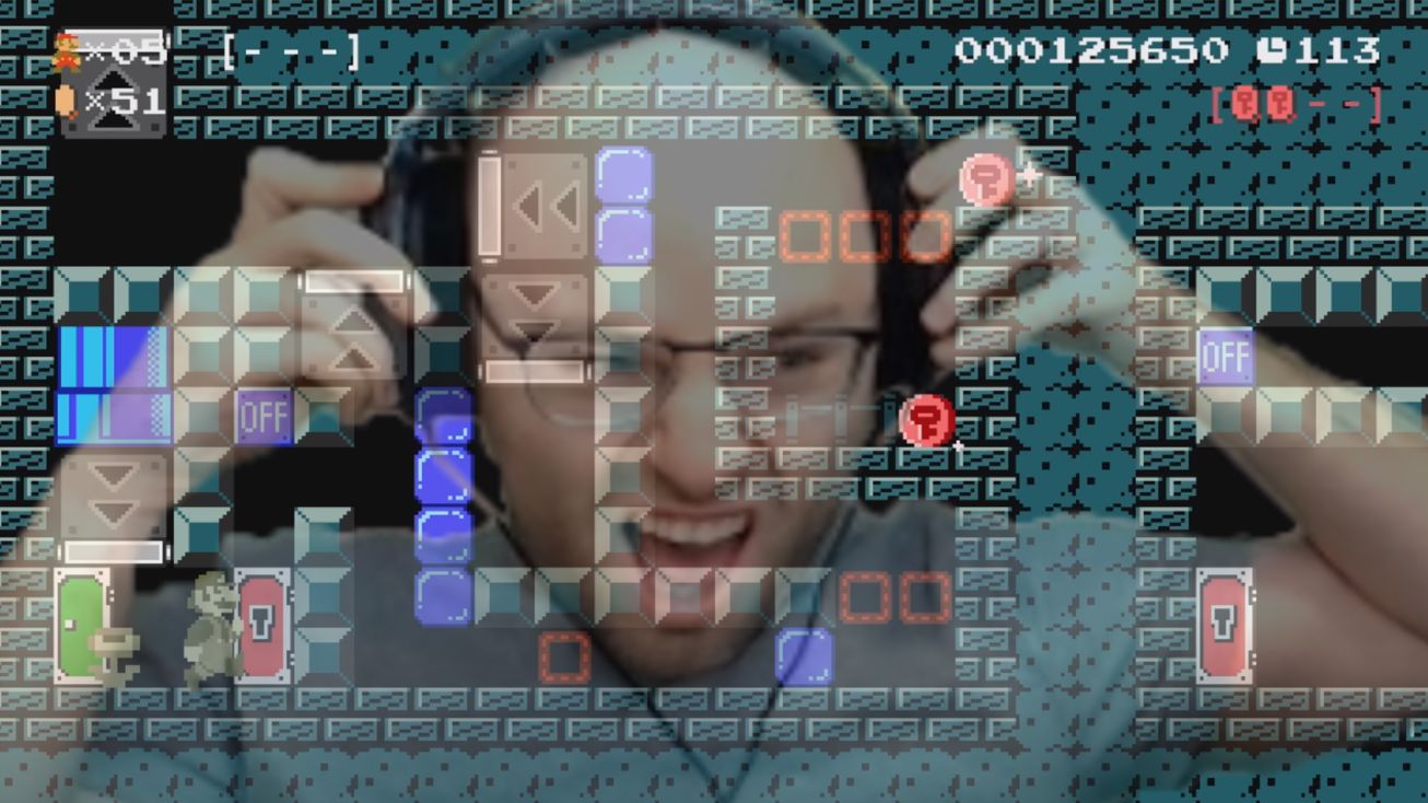 STREAMER'S BRAIN EXPLODED BY MARIO MAKER 2 LEVEL | Scrolller