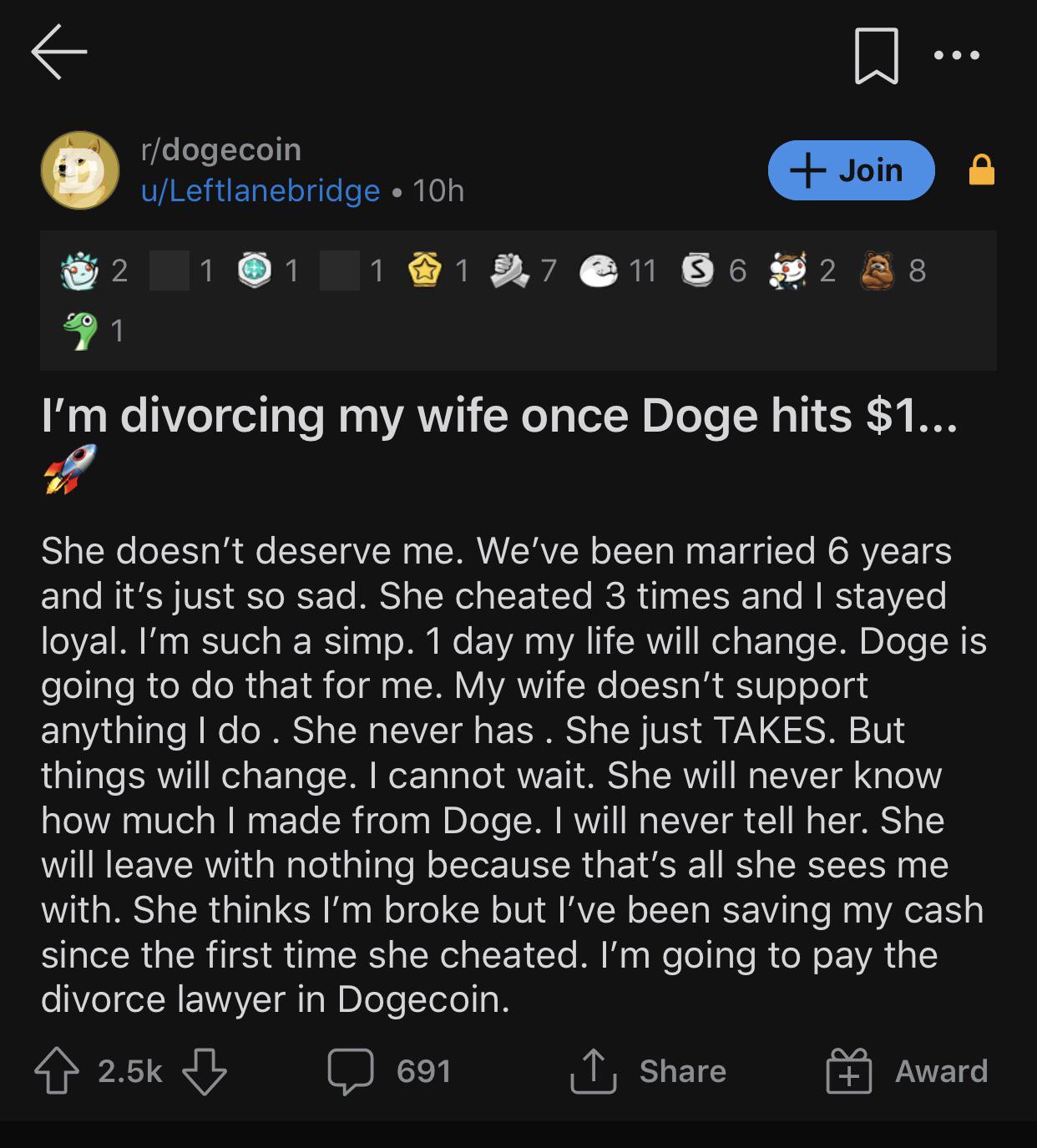 Stuck with wife forever rule | Scrolller