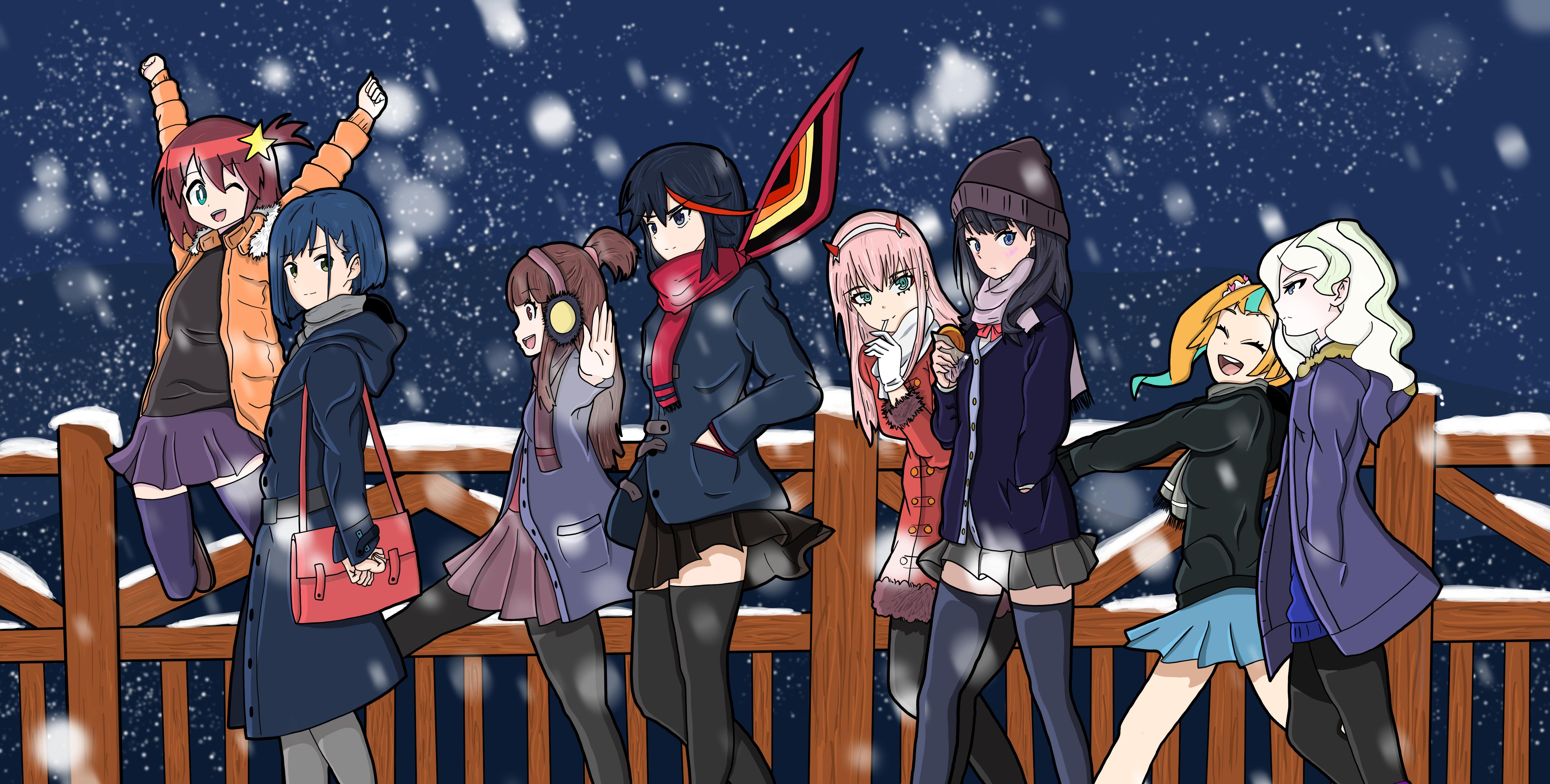 Studio Trigger's best girls in the winter | Scrolller