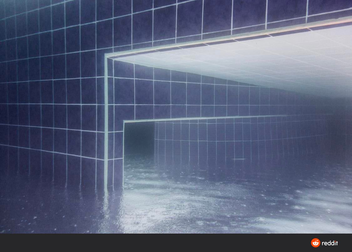 Subterranean bath walk. | Scrolller