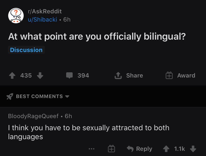 Suddenly bilingual | Scrolller