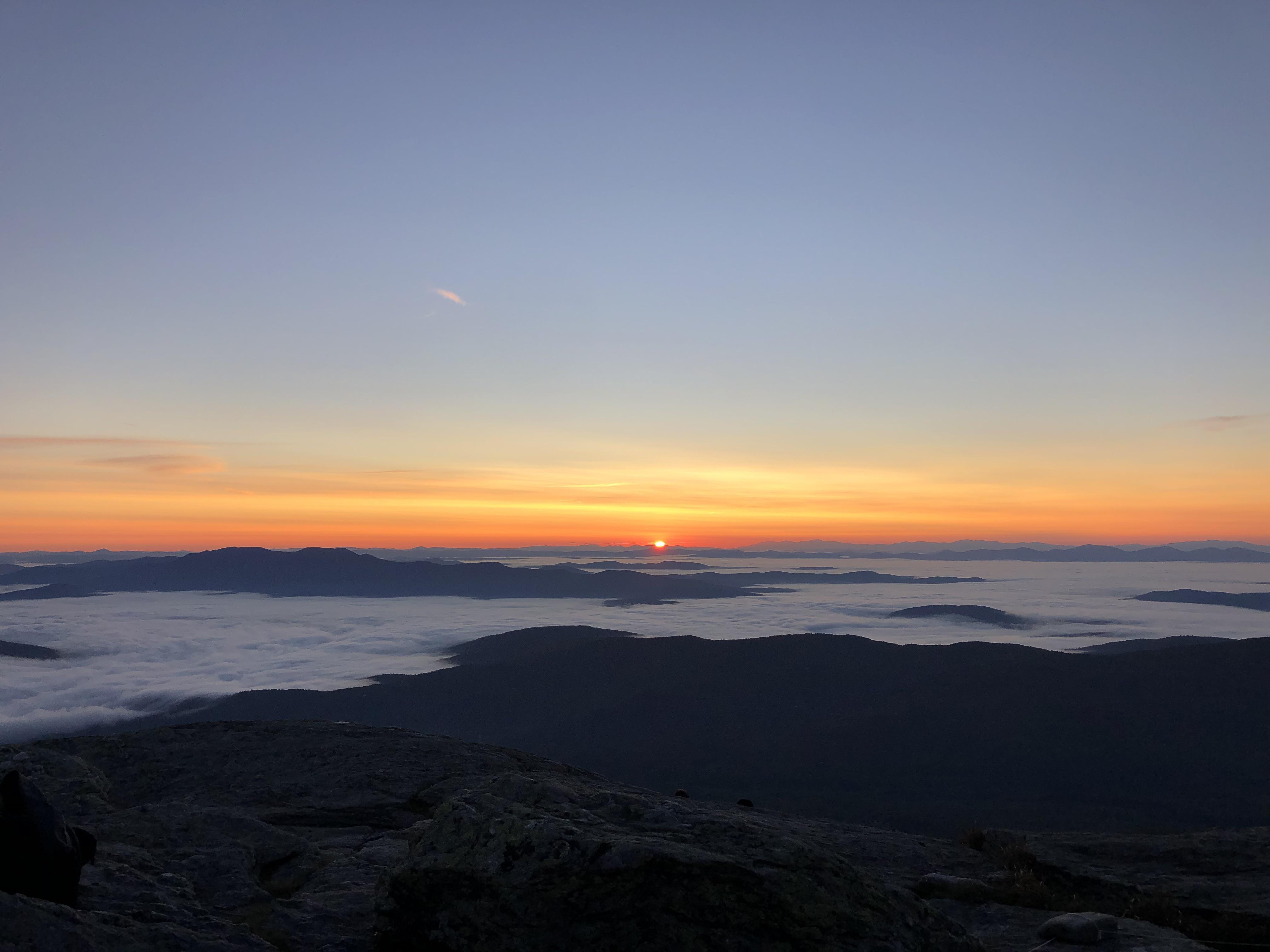 Sunrise atop Camels Hump | Scrolller