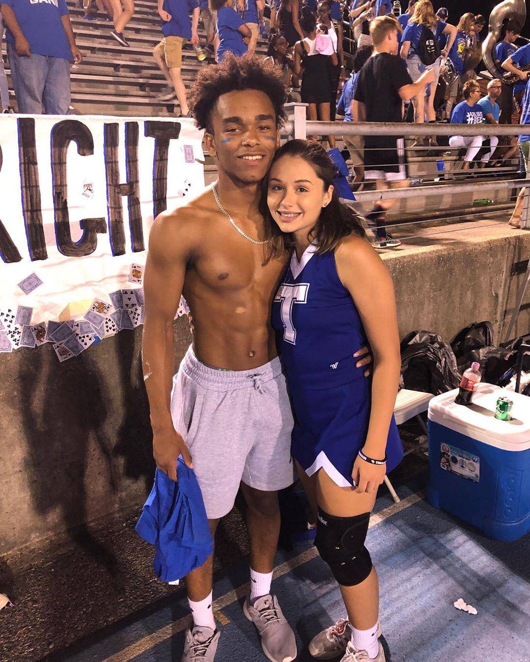 Supporting her boyfriend every game! | Scrolller