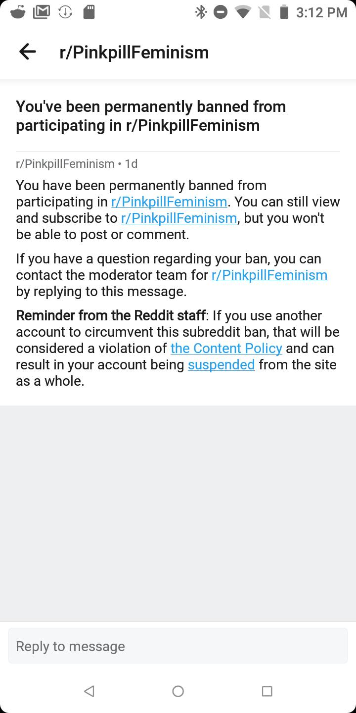 Surprised it took as long as it did for these nutcases to ban me. | Scrolller