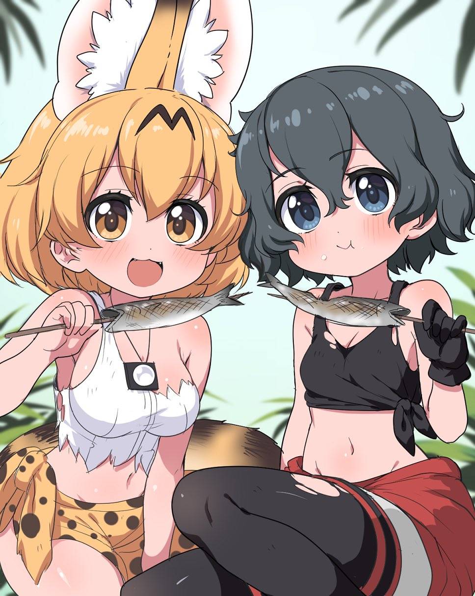Survival Serval and Kaban Eat Some Fish | Scrolller