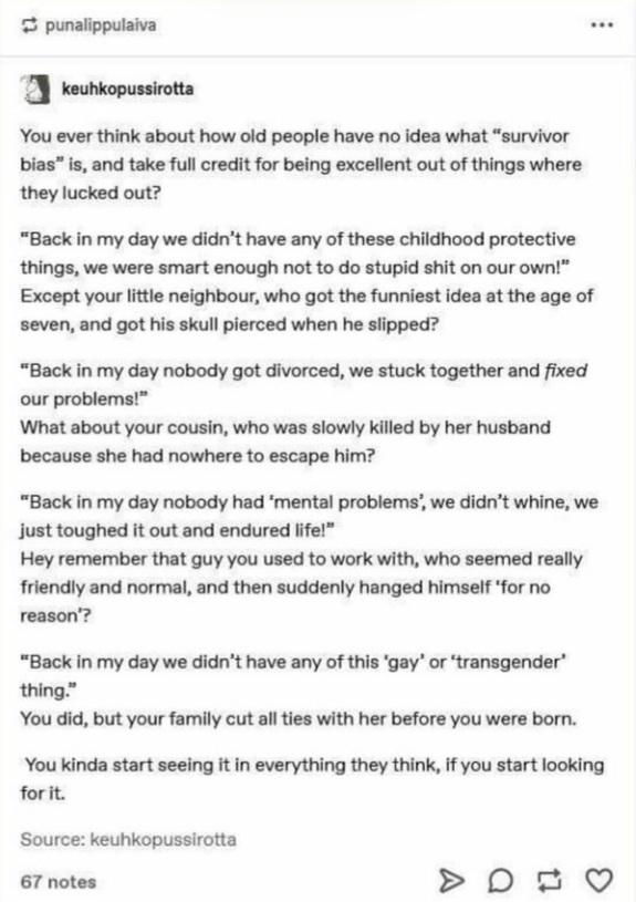 Survivor bias | Scrolller