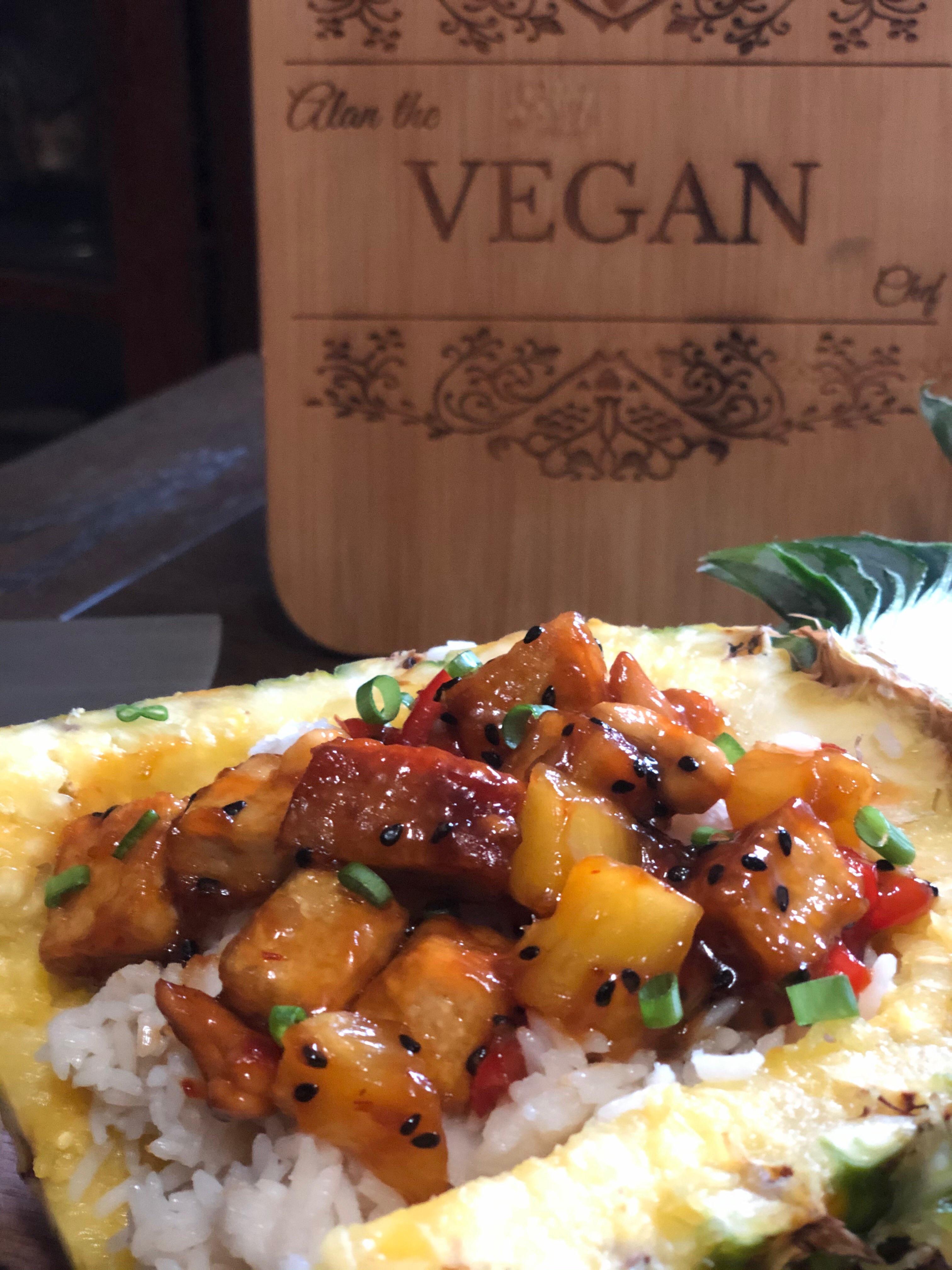 Sweet and spicy pineapple & tofu. | Scrolller