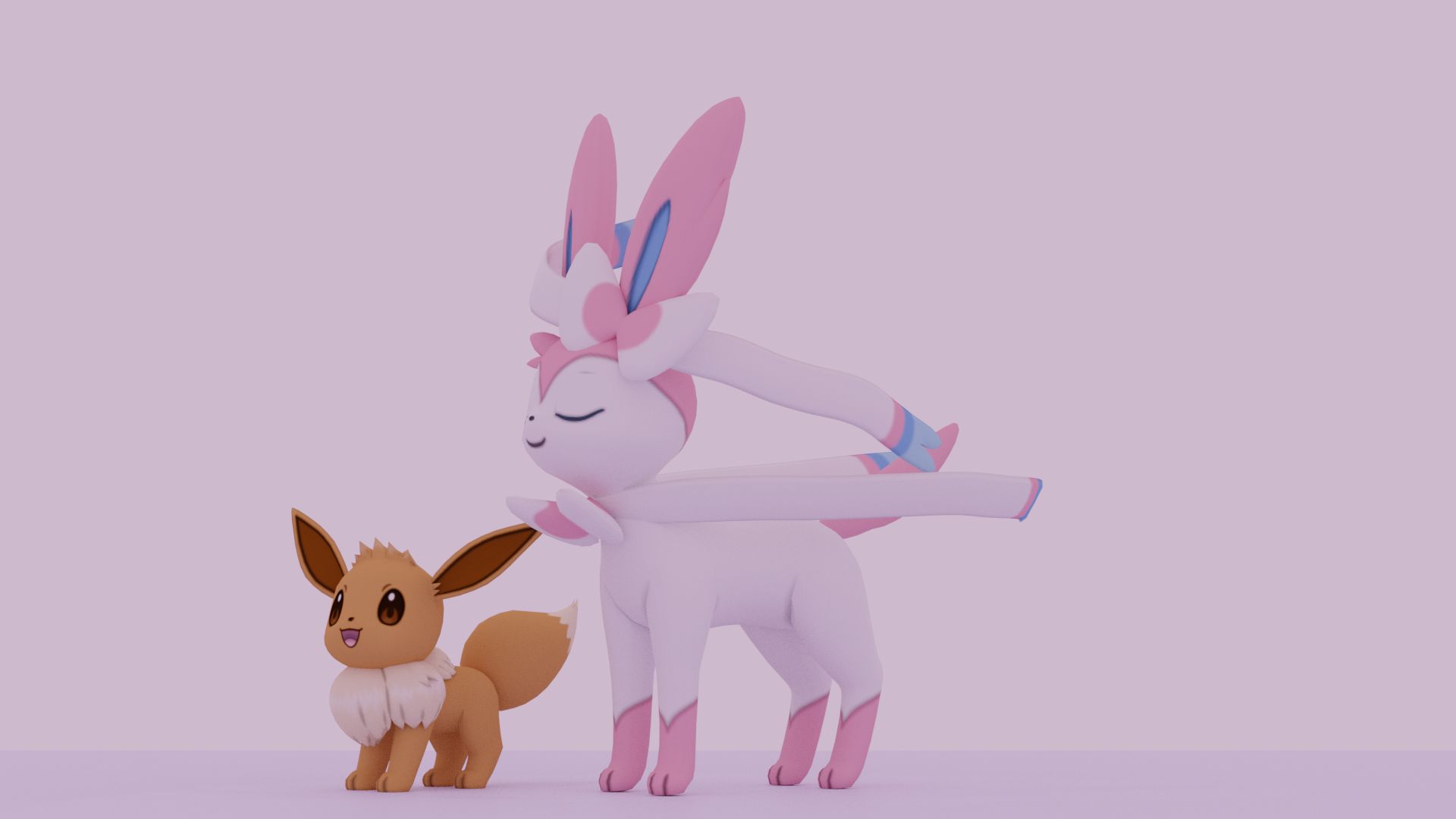 Sylveon and Eevee | Scrolller