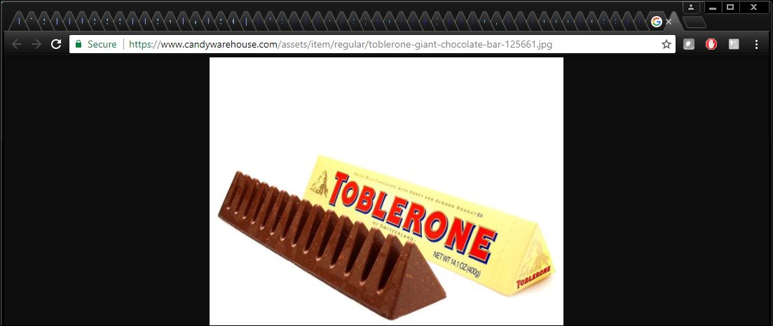 Tabs in this browser look like Toblerone candy | Scrolller