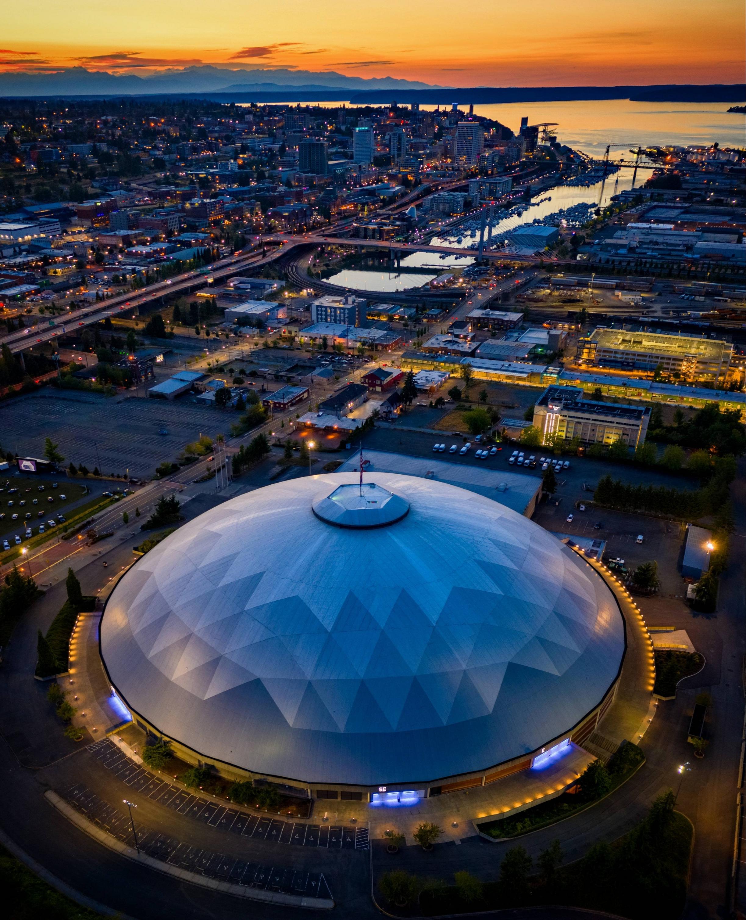 Tacoma Dome Sunset | Scrolller