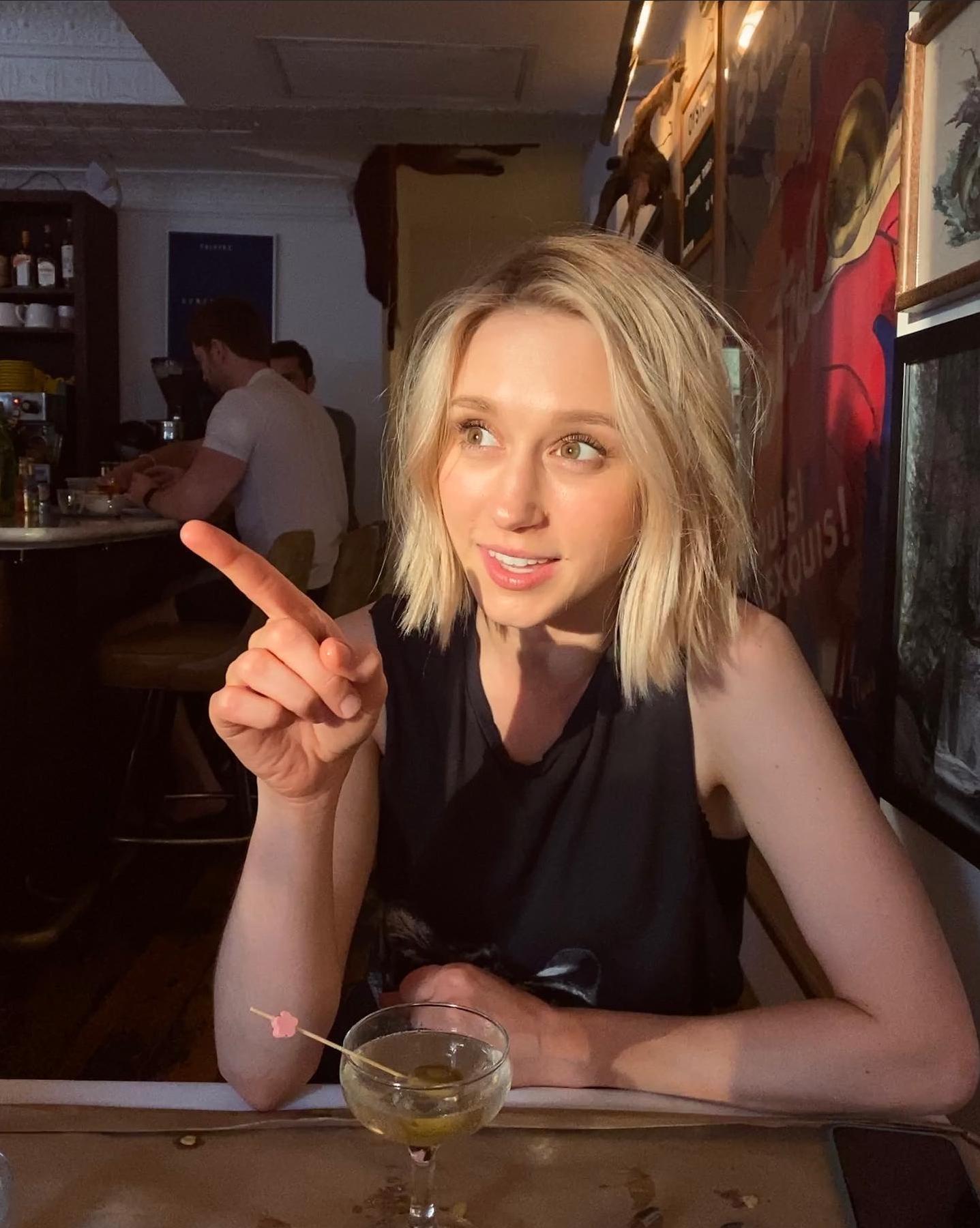 "Another cocktail and I'll be horny and tipsy. You better be ready to fuck me all night ...