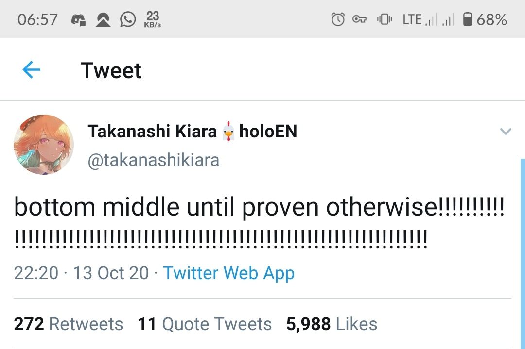 Takanashi Kiara, The Denial Birb | Scrolller