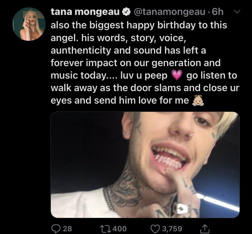 tana mongeau on peep | Scrolller