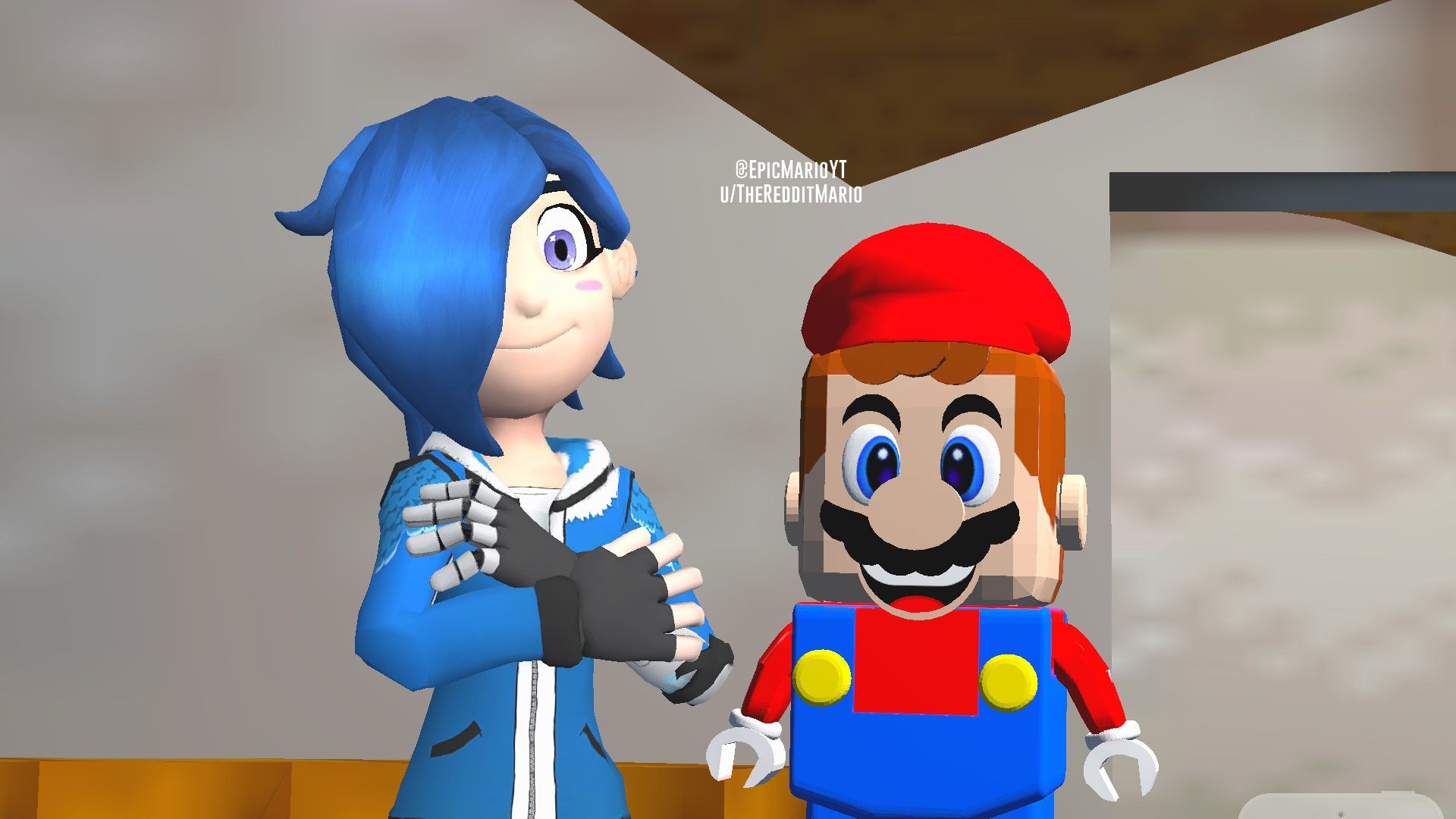 Tari feels fascinated by the LEGO Mario | Scrolller