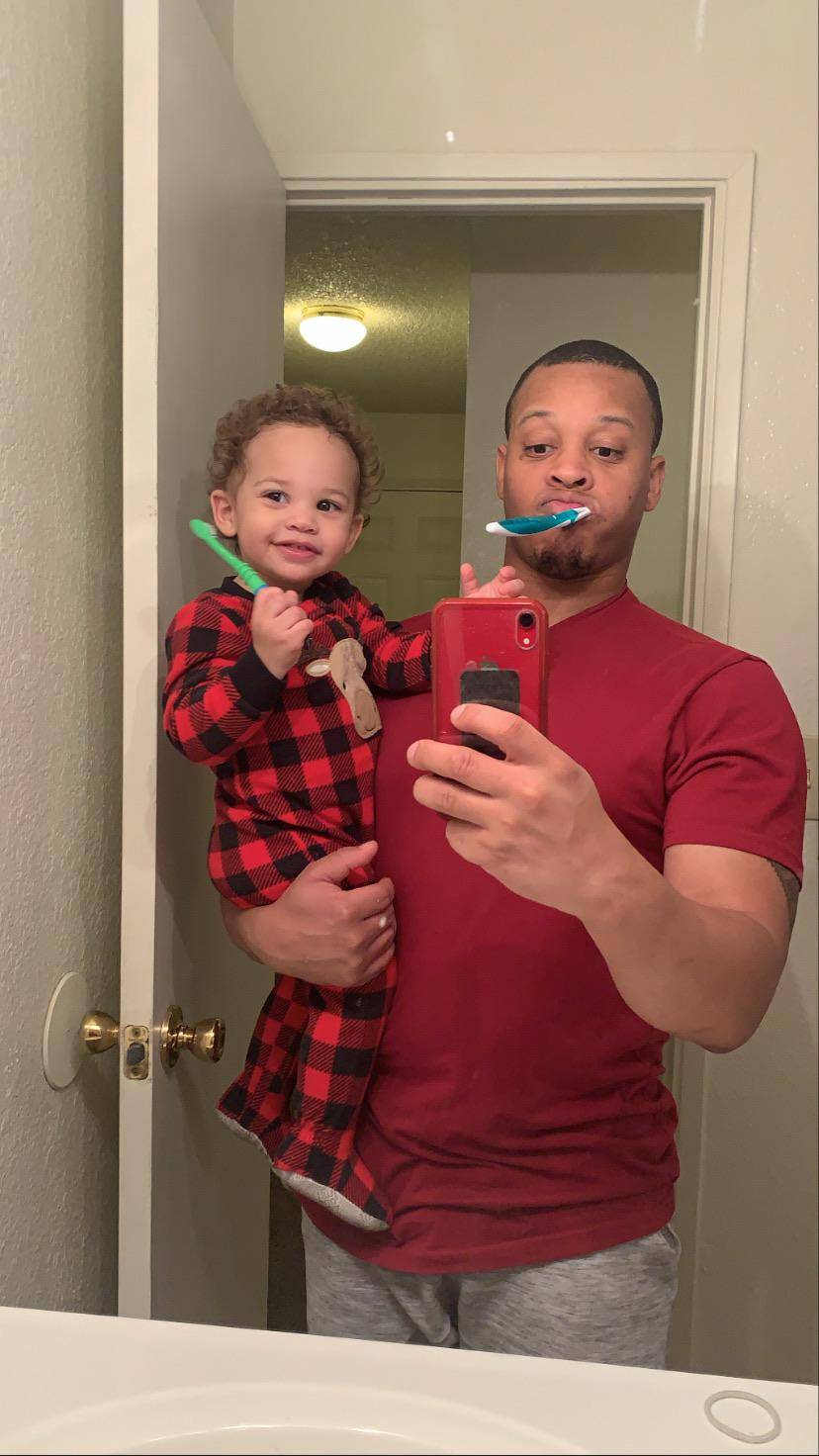 Teaching junior how to brush his teeth 🦷 | Scrolller