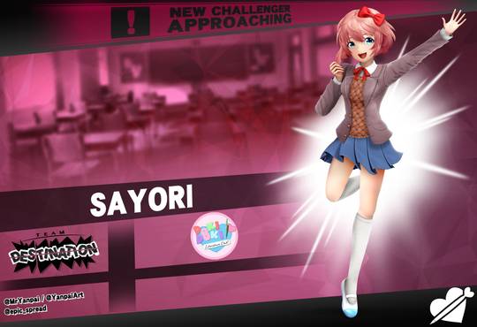 Team Destination's Smash-Style Render of Sayori | Scrolller