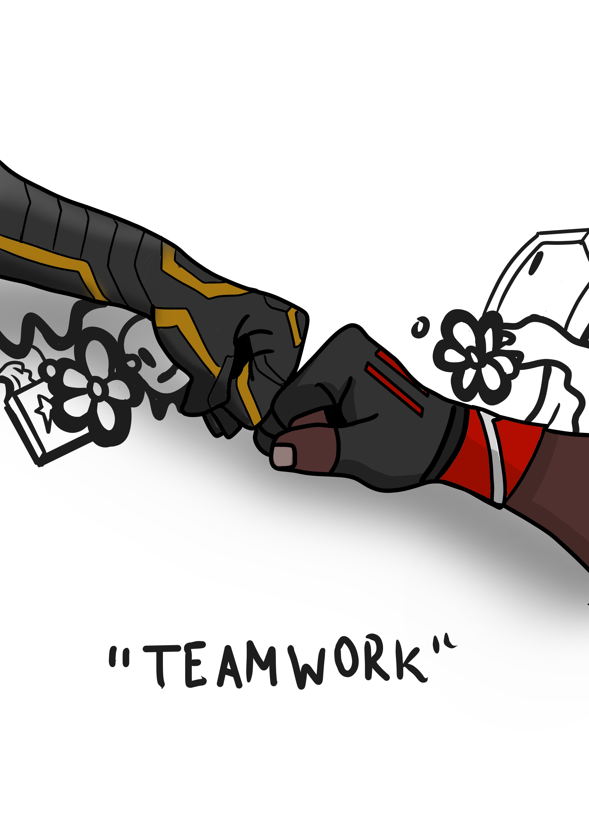 "Teamwork" art by me :) | Scrolller
