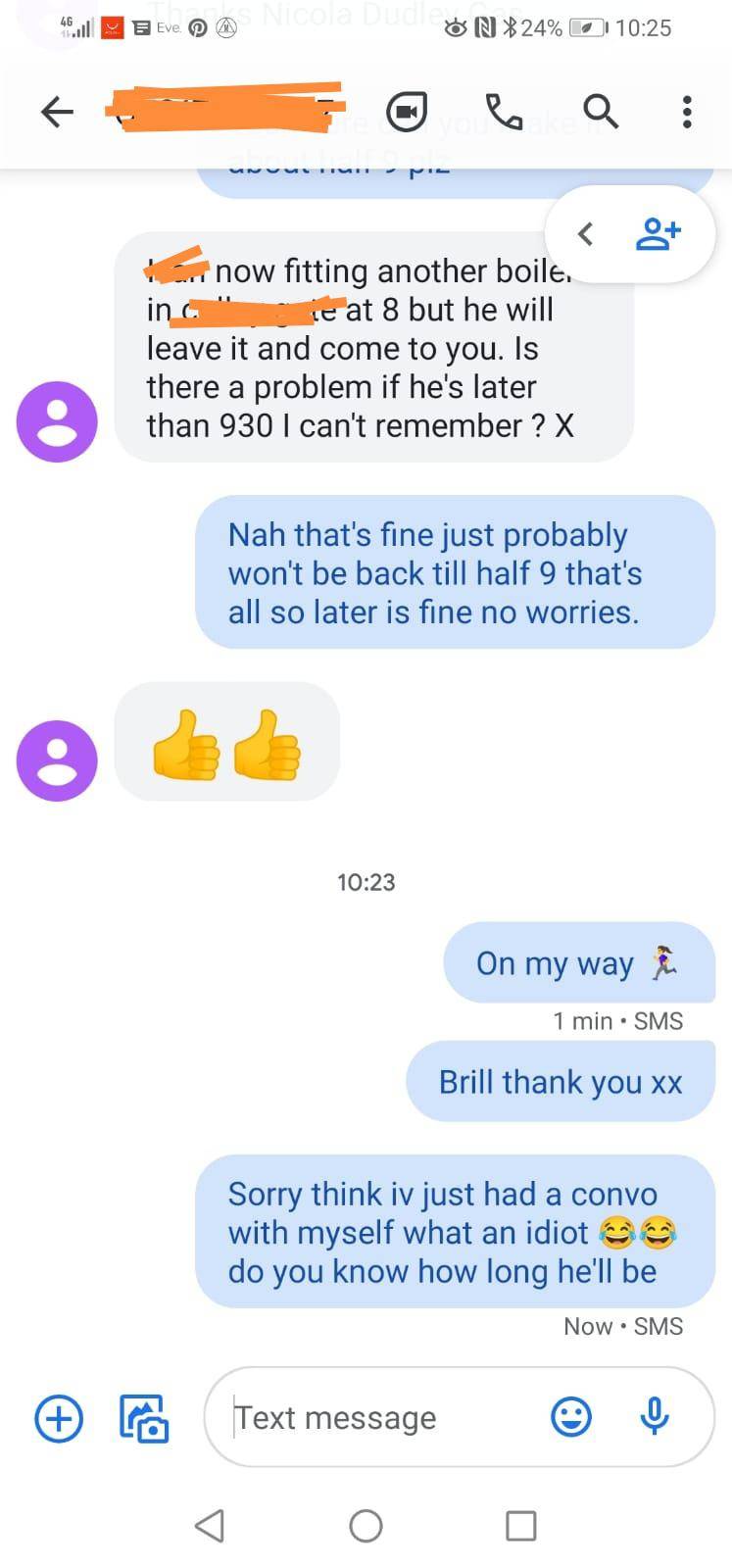 Text conversation with myself.. | Scrolller