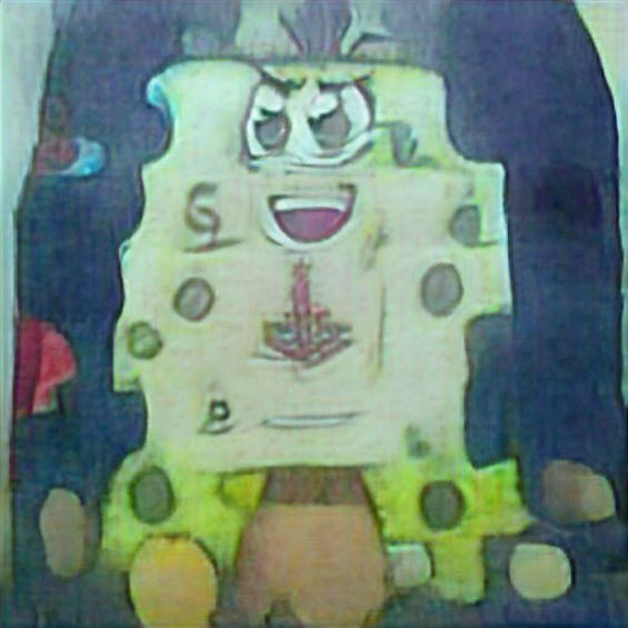 Text-To-Image "Spongebob Squarepants Cartoon Character" using BigGAN+CLIP | Scrolller