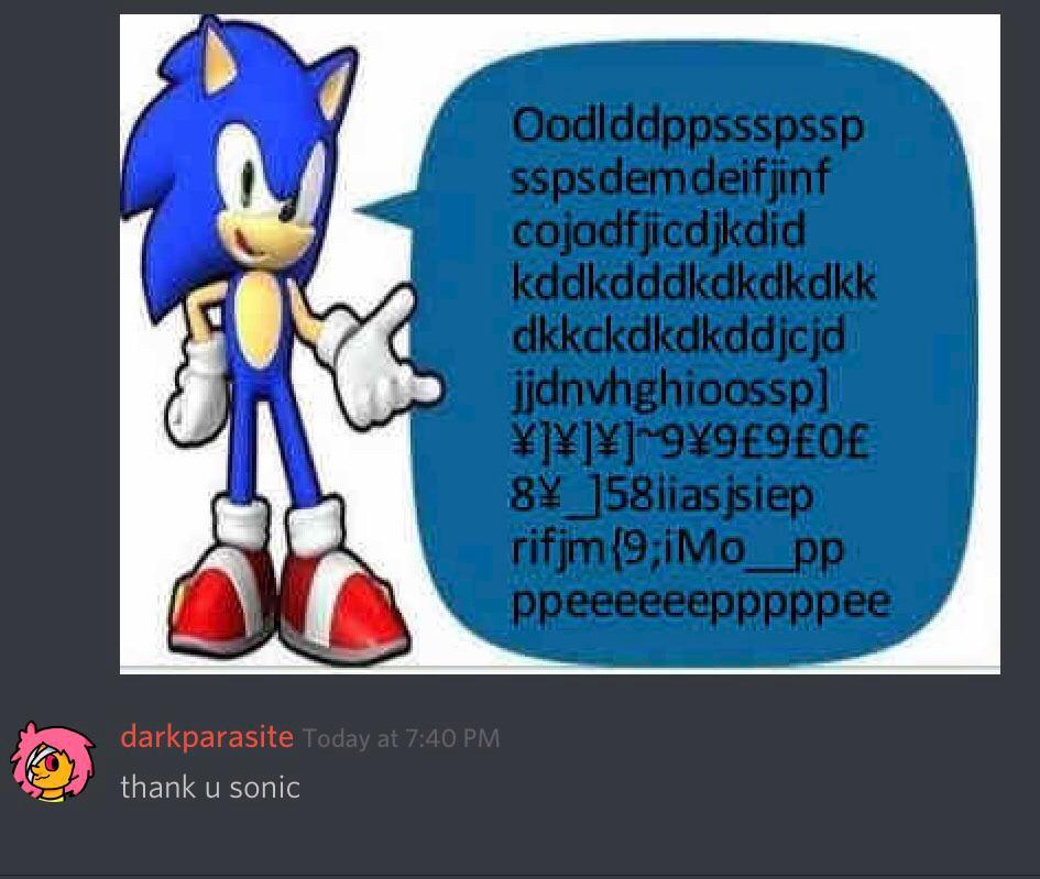 thank u sonic | Scrolller