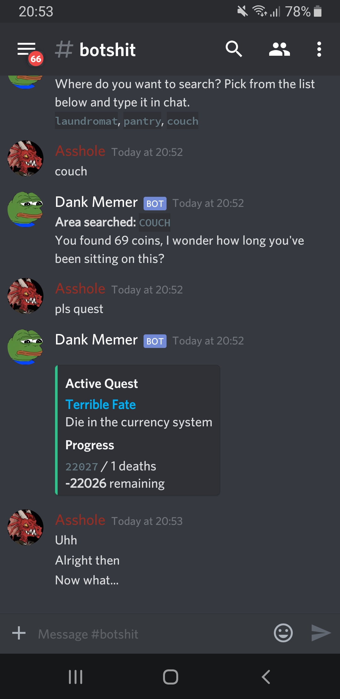 Thank you Dank Memer, very cool! | Scrolller