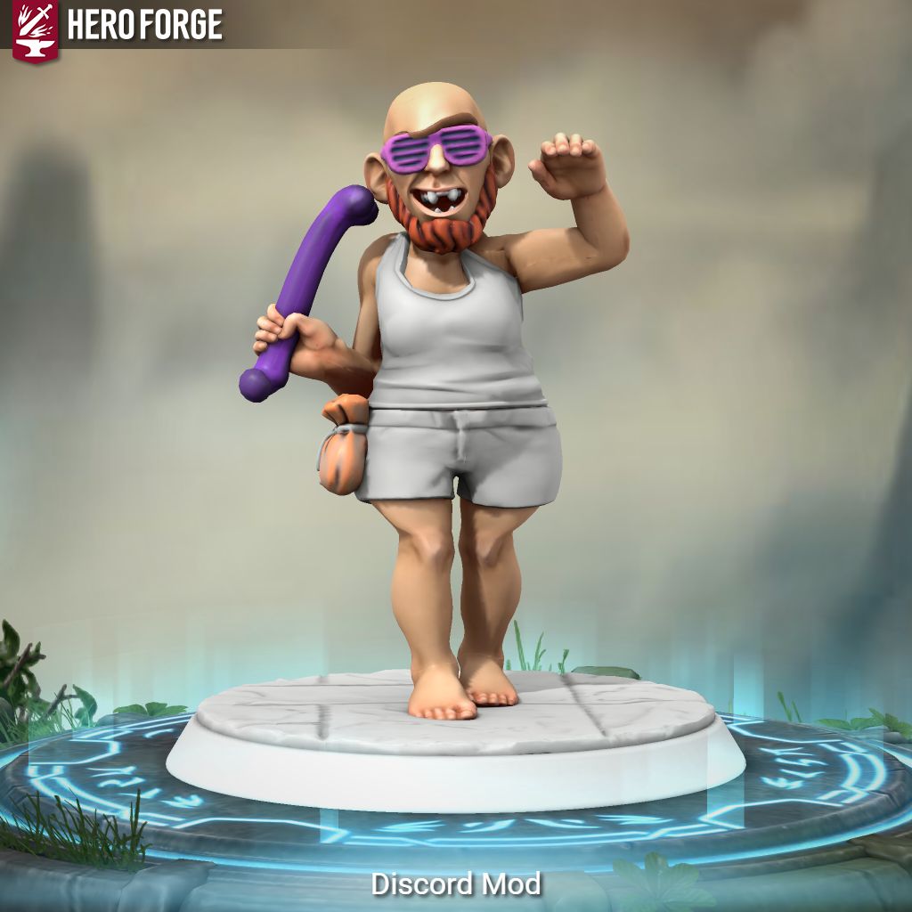 thanks i hate Discord Mod i made in Heroforge | Scrolller
