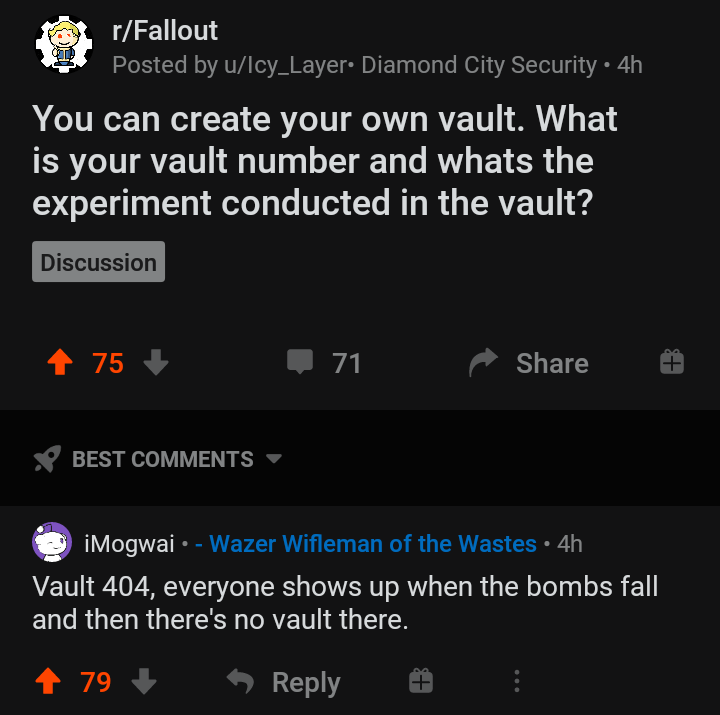 Thanks Vault-Tec | Scrolller