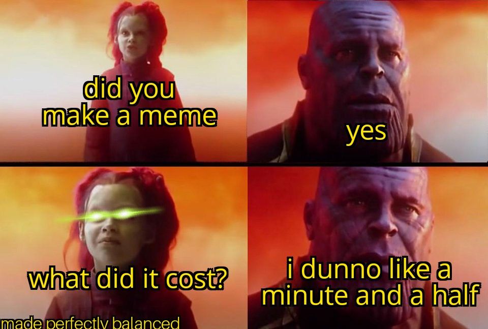 Thanos did nothing wrong | Scrolller