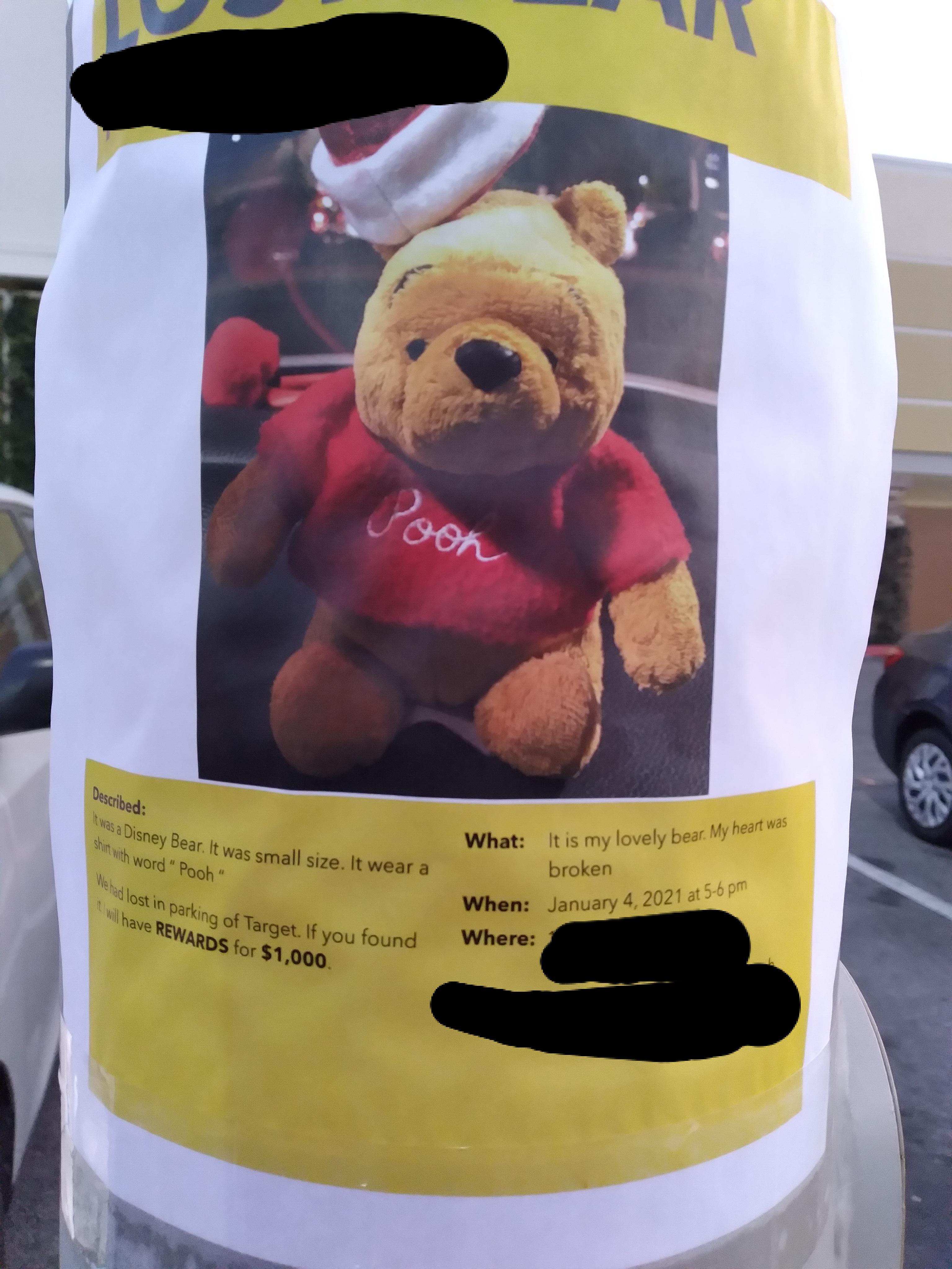 That far just to find a teddy bear | Scrolller