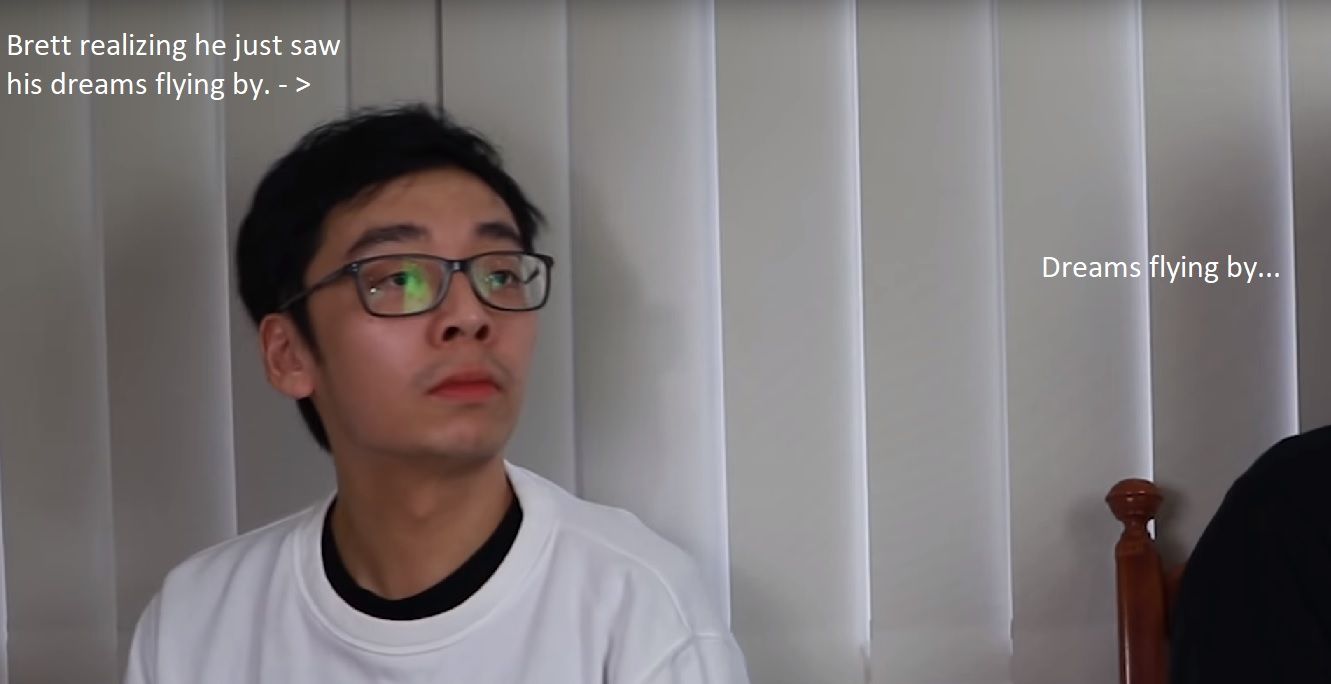 That moment when Brett shows blank face emotion. | Scrolller