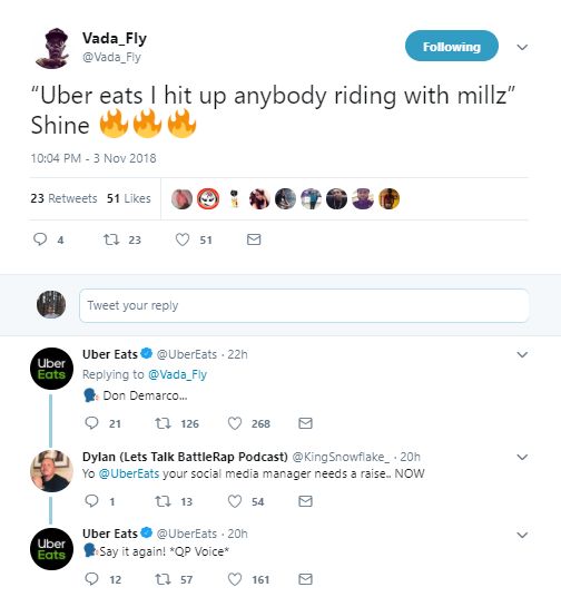 That Uber Eats social media manager is one of us! | Scrolller