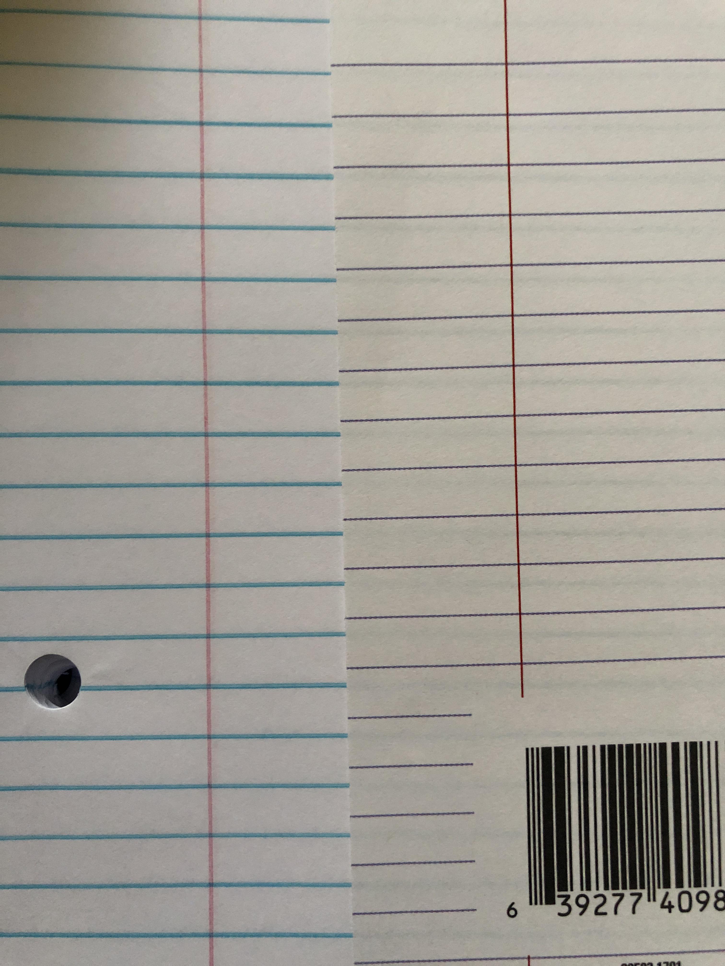 The actual filler paper vs the cover sheet | Scrolller