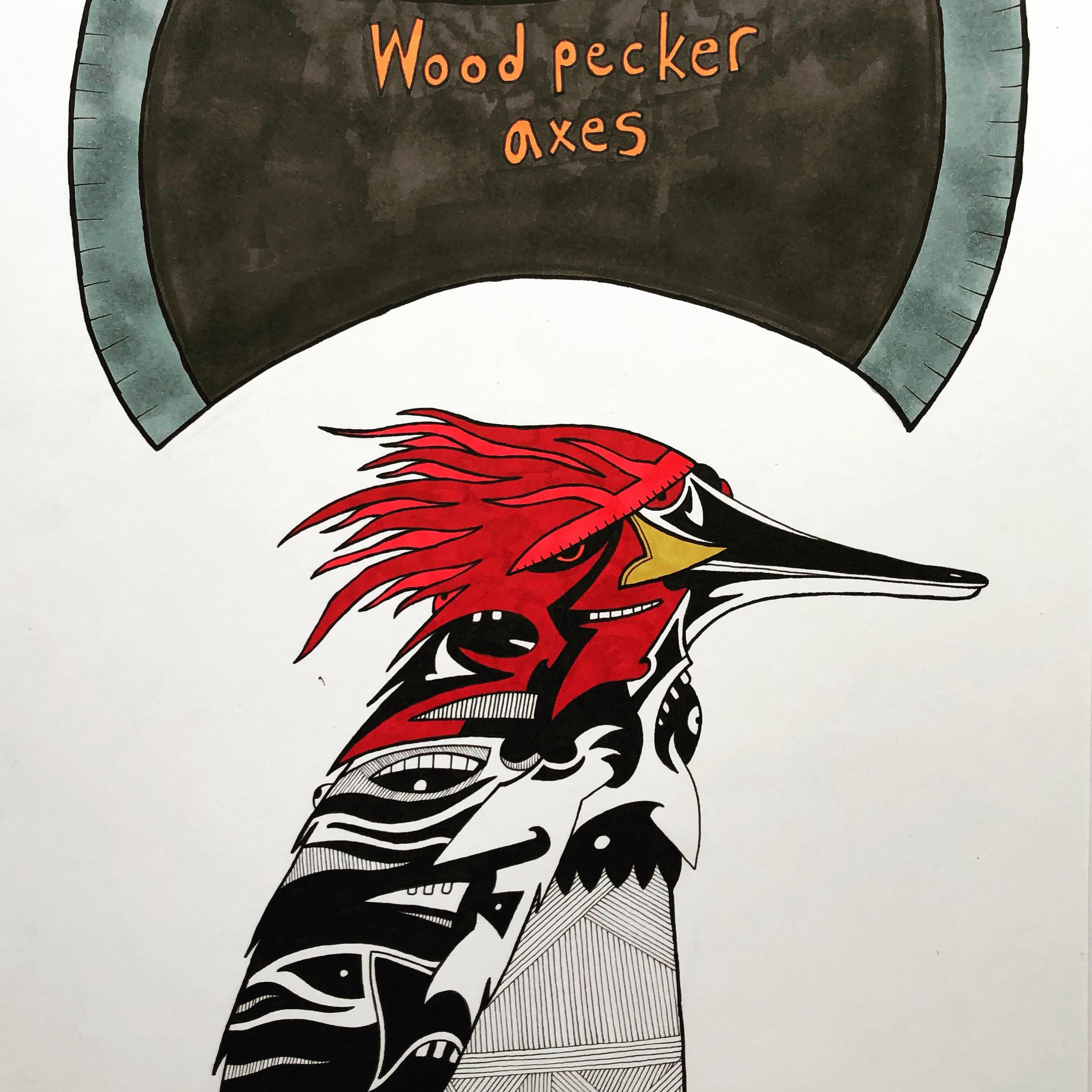 “The axe maker” me, markers, 2021 | Scrolller