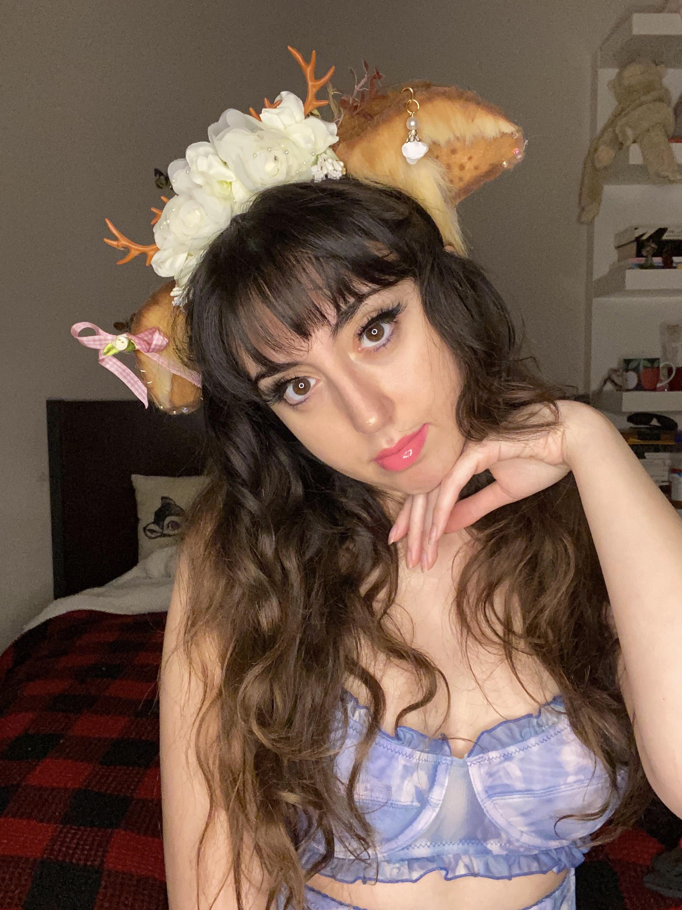 the bambi ears stay on while ur breeding me 🤠 | Scrolller