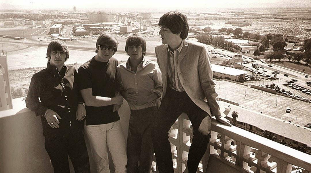 The Beatles at the Sahara Las Vegas, 1964. | Scrolller