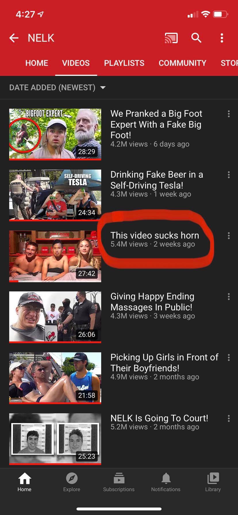 The boys changed the name of “the return of 9-0” video to a more accurate title | Scrolller