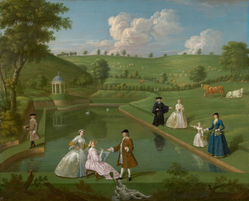 (The Brockman family at Beachborough - Temple pond - Edward Haytley | Scrolller
