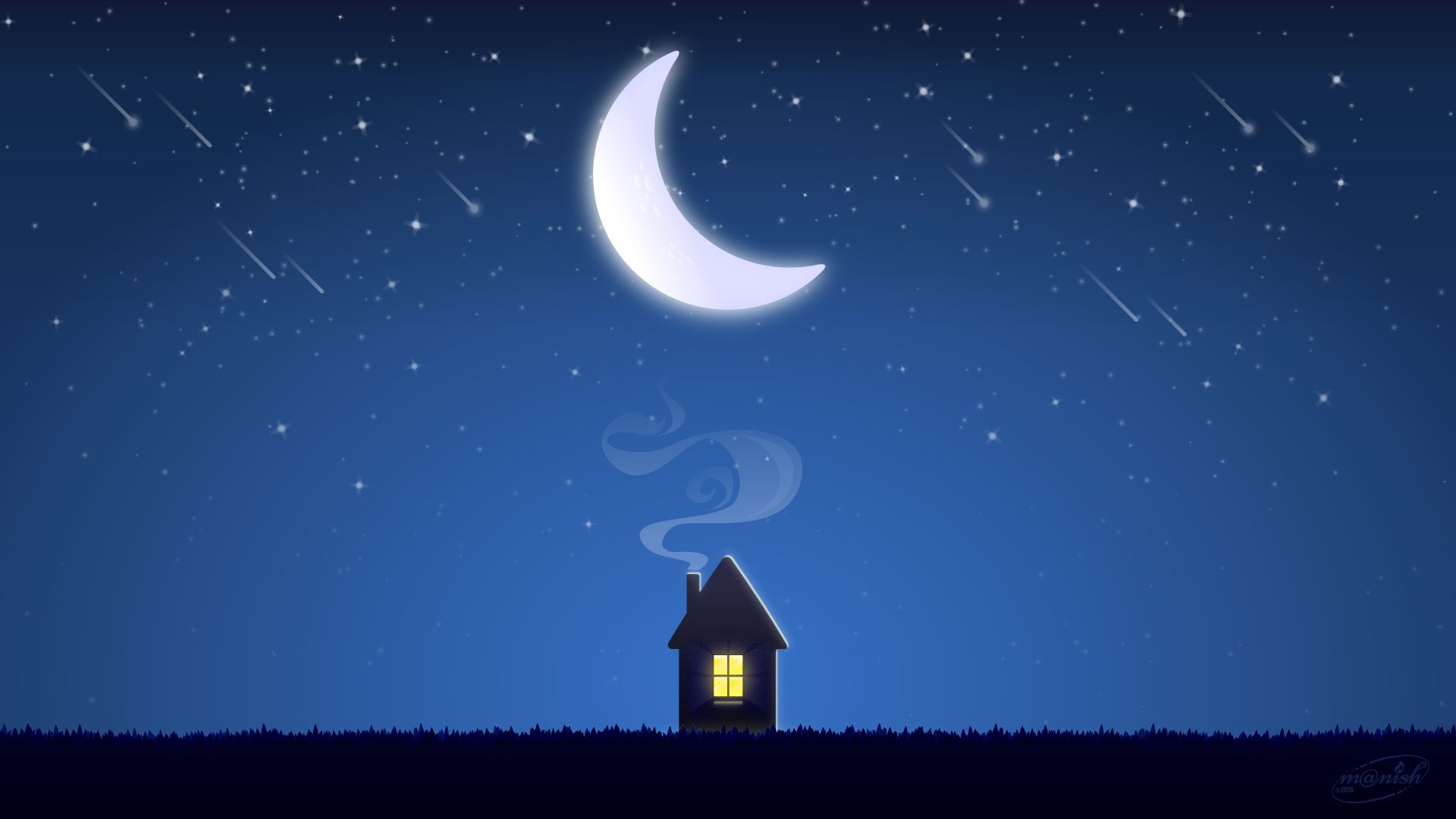 The Crescent Moon (made entirely in INKSCAPE💖) | Scrolller