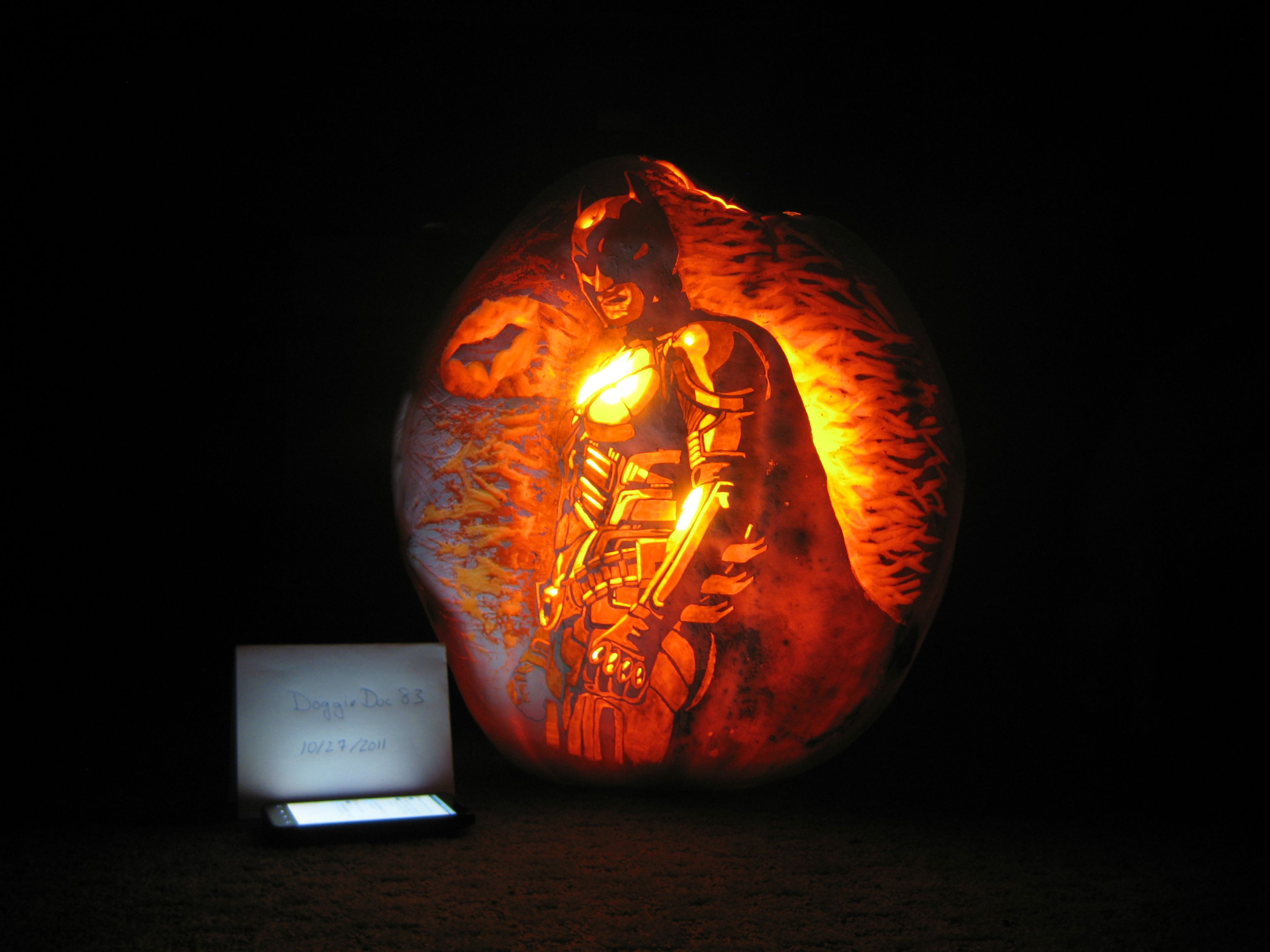 The Dark Knight pumpkin | Scrolller