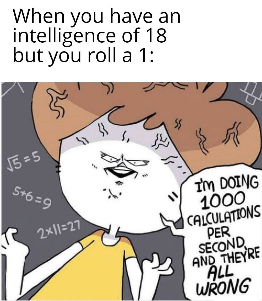 The dice say screw you. | Scrolller