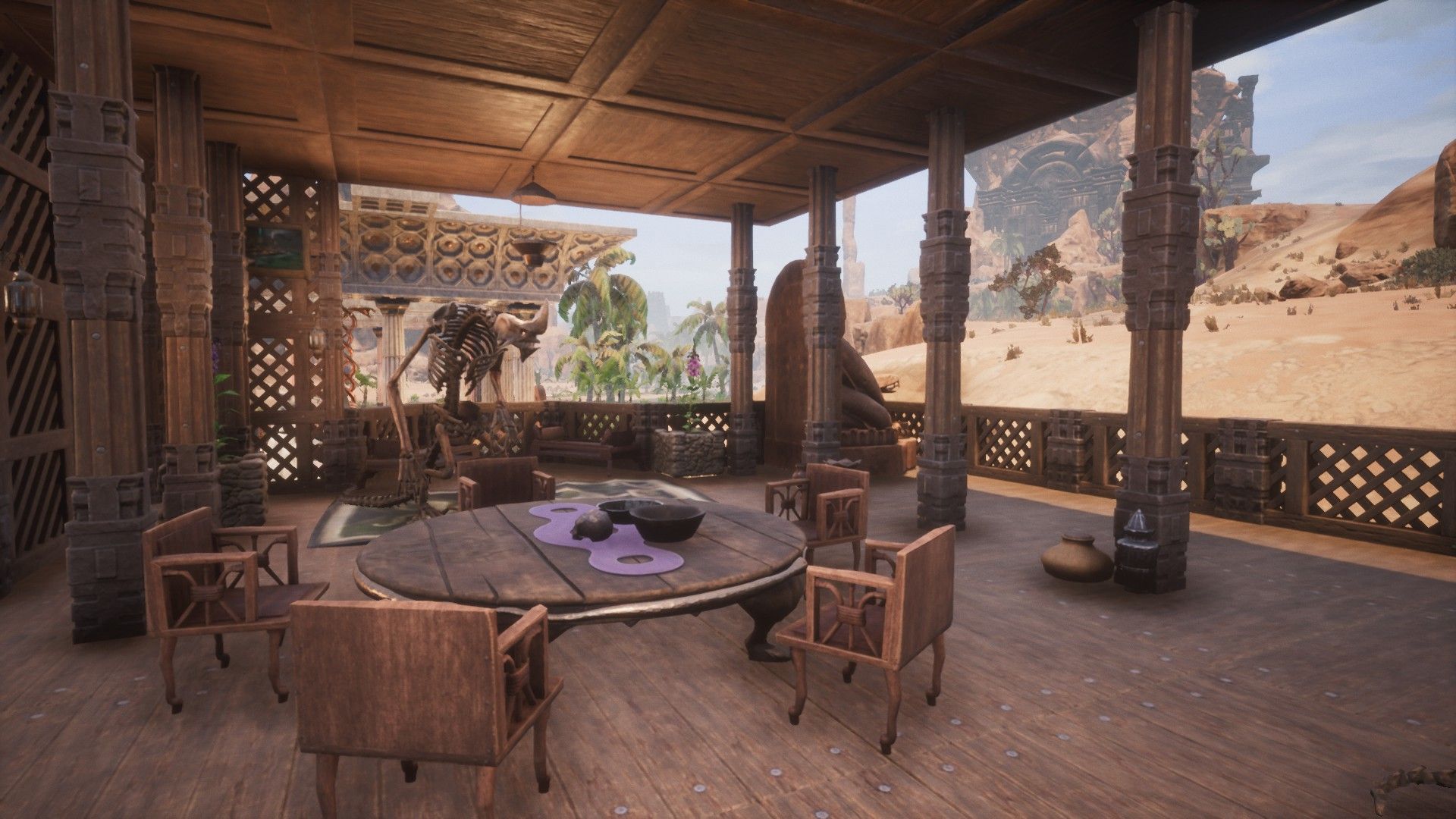 The dining area of my manor, need to decorate the table more. | Scrolller